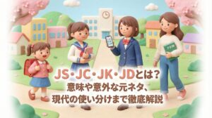 「JS・JC・JK・JD」とは？意味や意外な元ネタ、現代の使い分けまで徹底解説 | コトバノモリ
